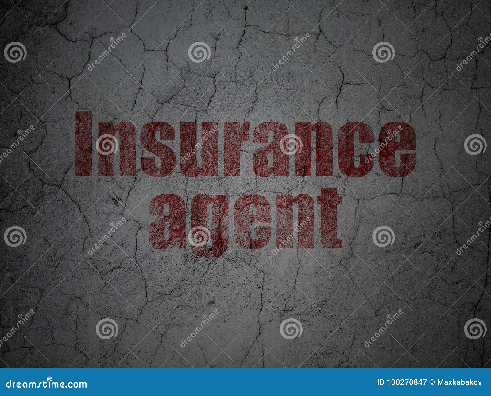 Insurance Concept: Insurance Agent on Grunge Wall Background Stock ...