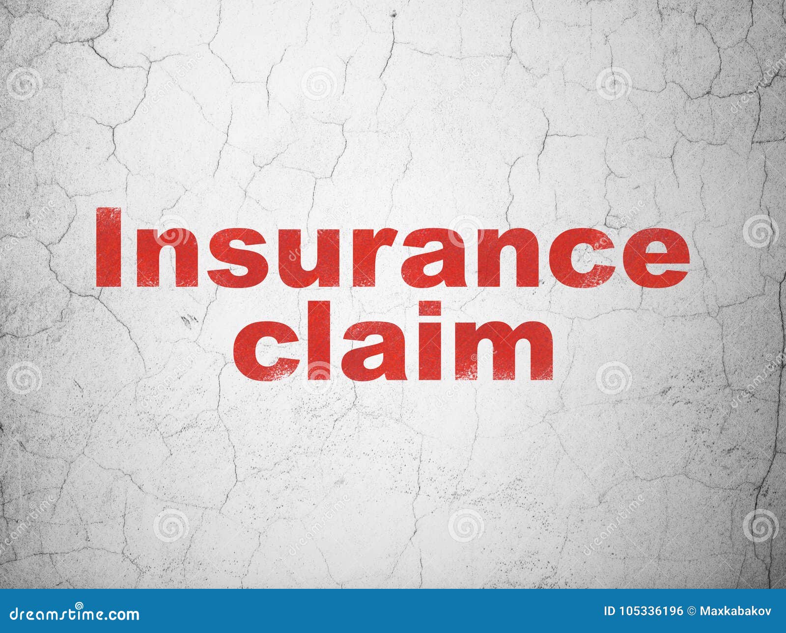 Insurance Concept: Insurance Claim on Wall Background Stock ...