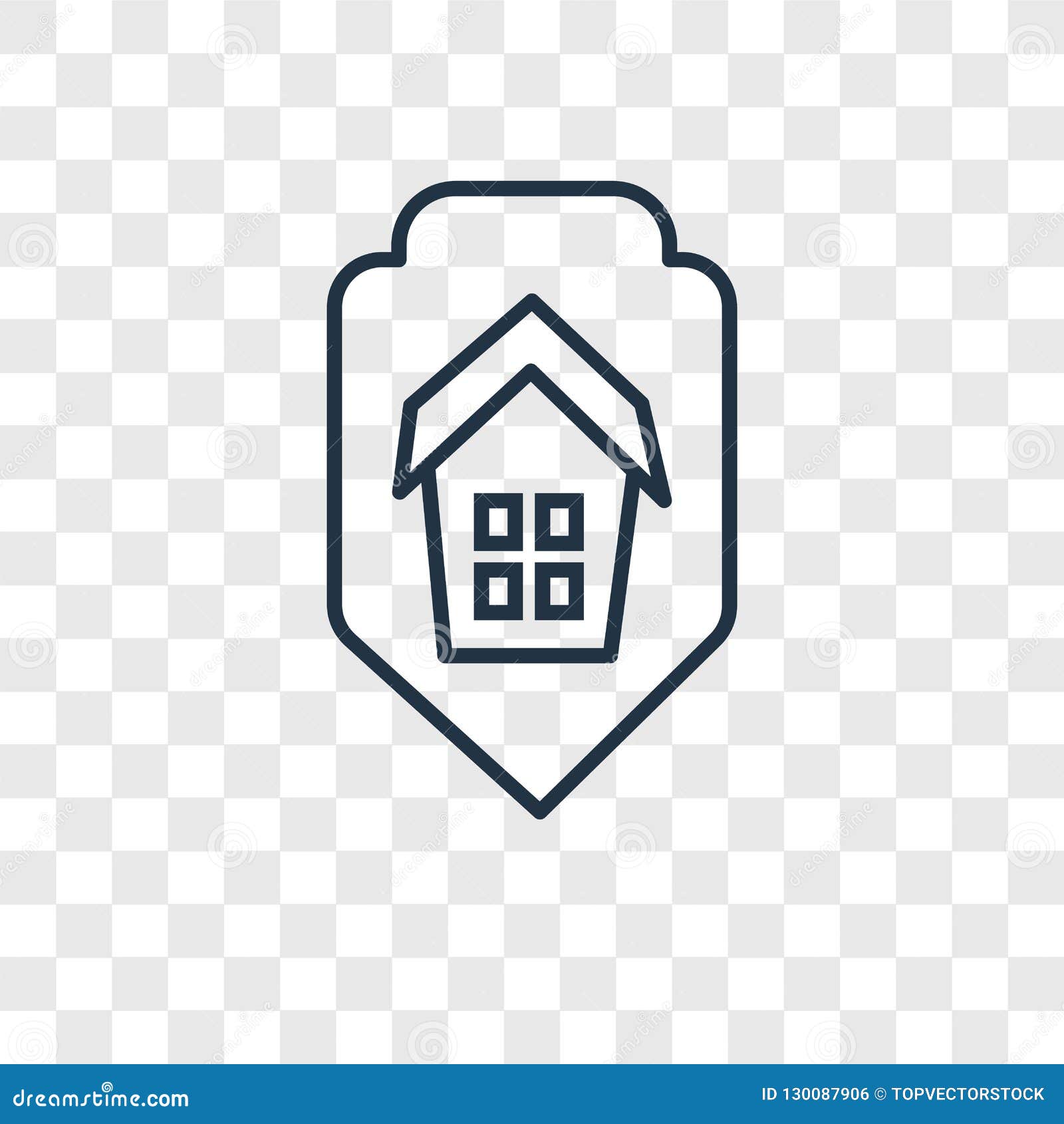 Insurance Concept Vector Linear Icon Isolated on Transparent Background ...