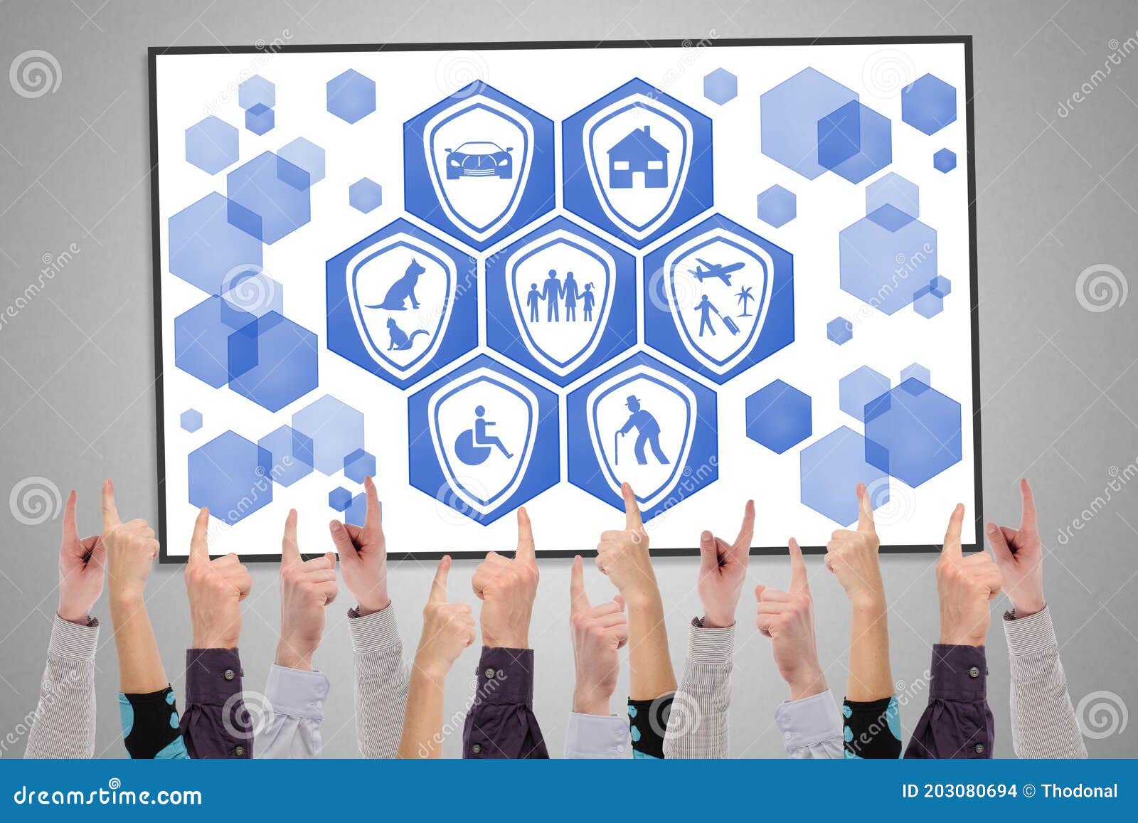 Insurance Concept on a Whiteboard Stock Photo - Image of safety, home ...