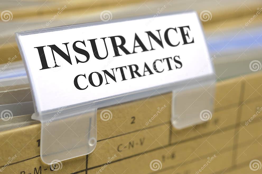 Insurance contracts stock photo. Image of policy, insure - 34242112