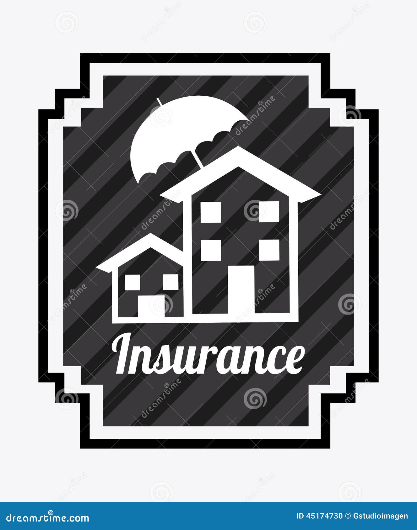 Insurance design stock vector. Illustration of safe, signal - 45174730