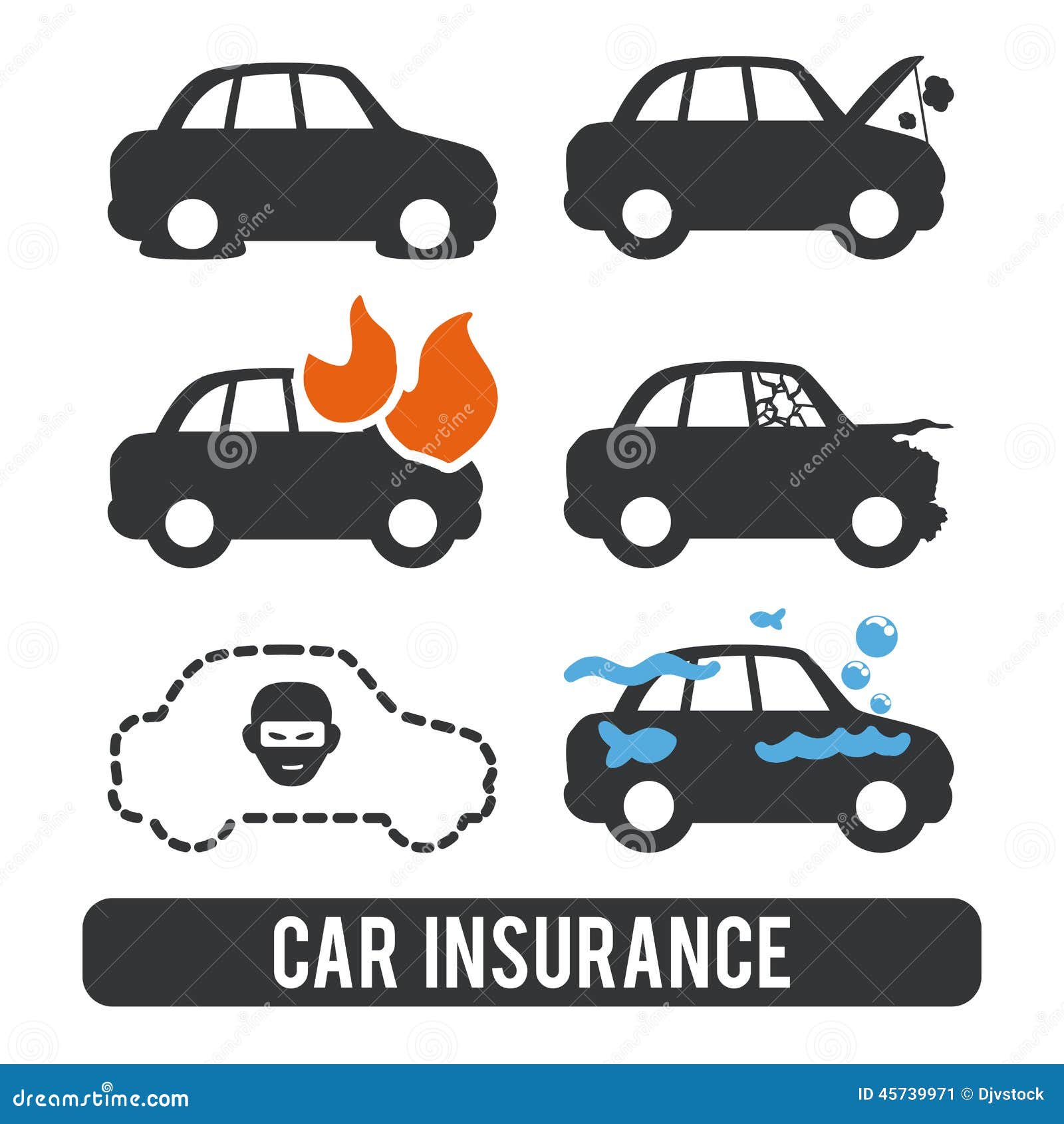 Insurance design stock vector. Illustration of damaged - 45739971