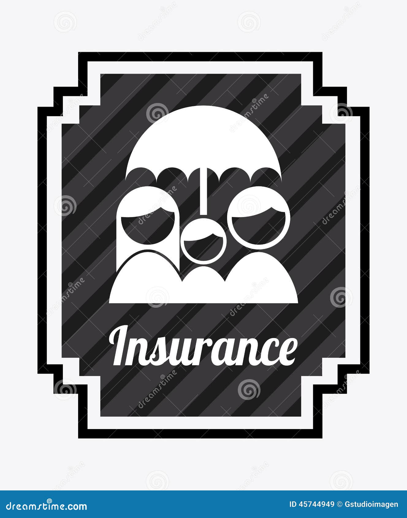 Insurance design stock vector. Illustration of coverage - 45744949