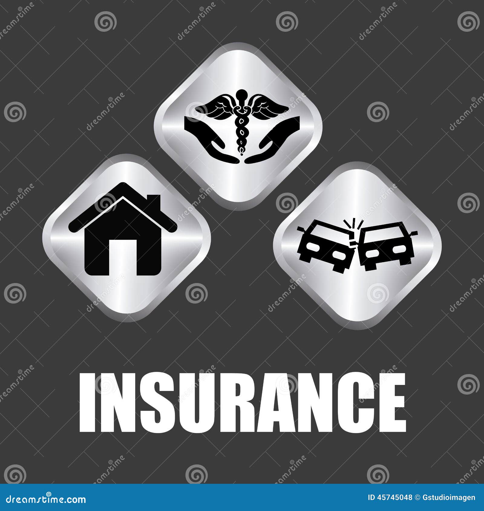 Insurance design stock vector. Illustration of home, protection - 45745048