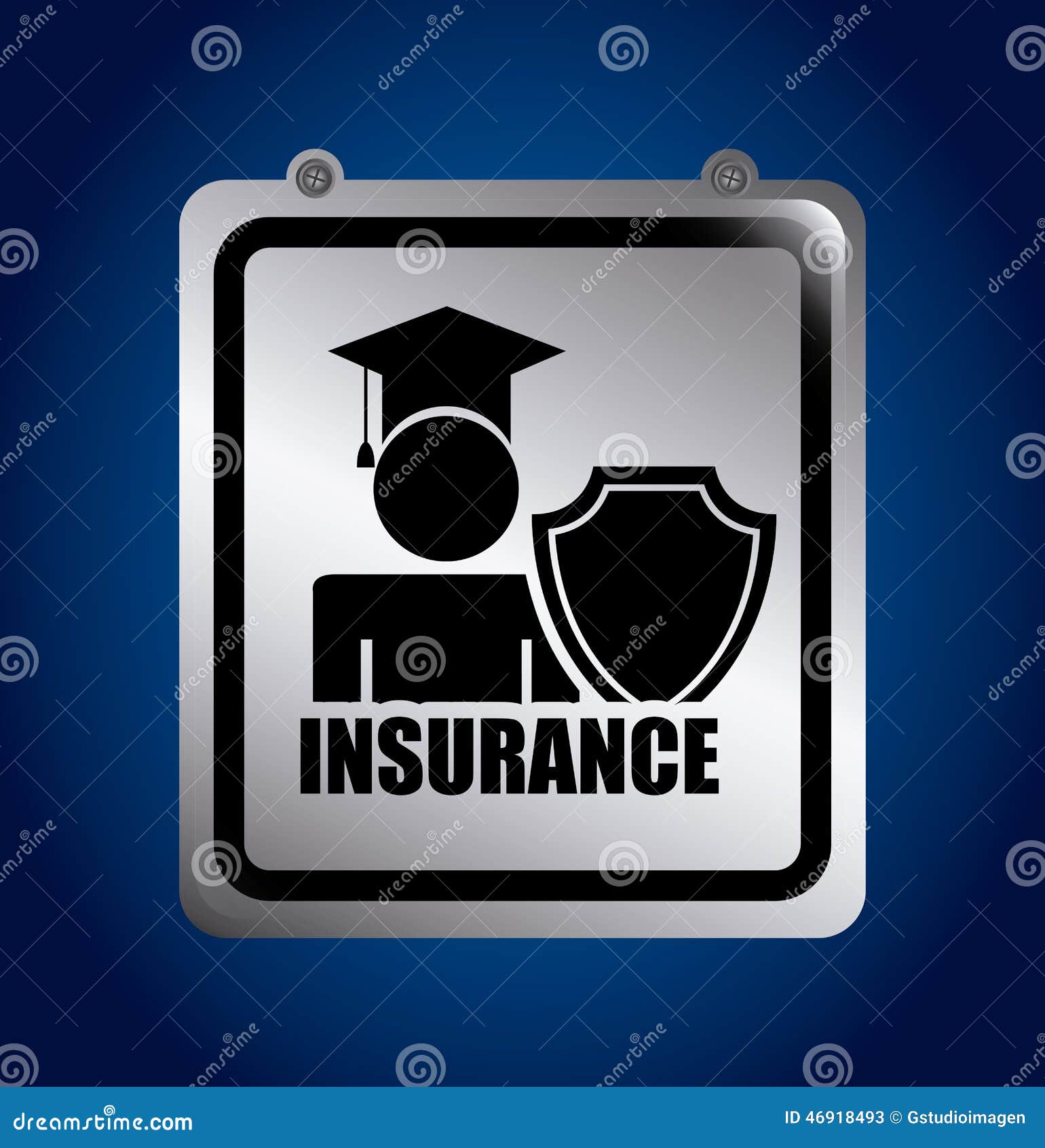 Insurance design stock vector. Illustration of shield - 46918493