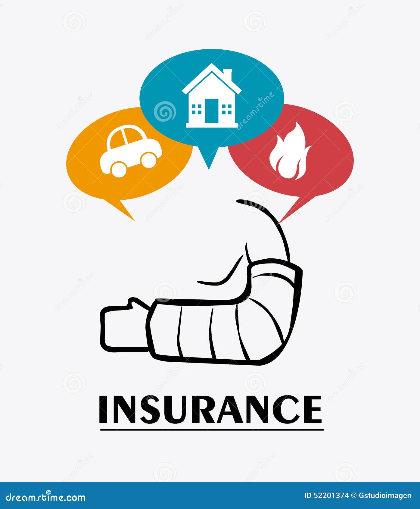 Insurance design. stock vector. Illustration of protective - 52201374