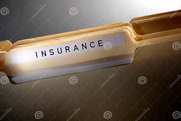Insurance File Folder for Casualty Policy Papers Stock Image - Image of ...