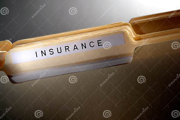 Insurance File Folder for Casualty Policy Papers Stock Image - Image of ...