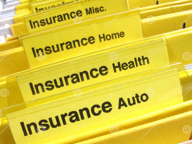 Insurance folders stock photo. Image of folders, price - 15269382