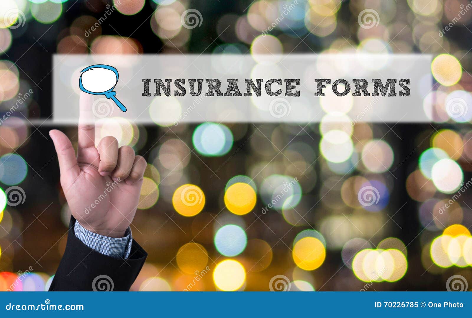 INSURANCE FORMS CONCEPT stock image. Image of insured - 70226785