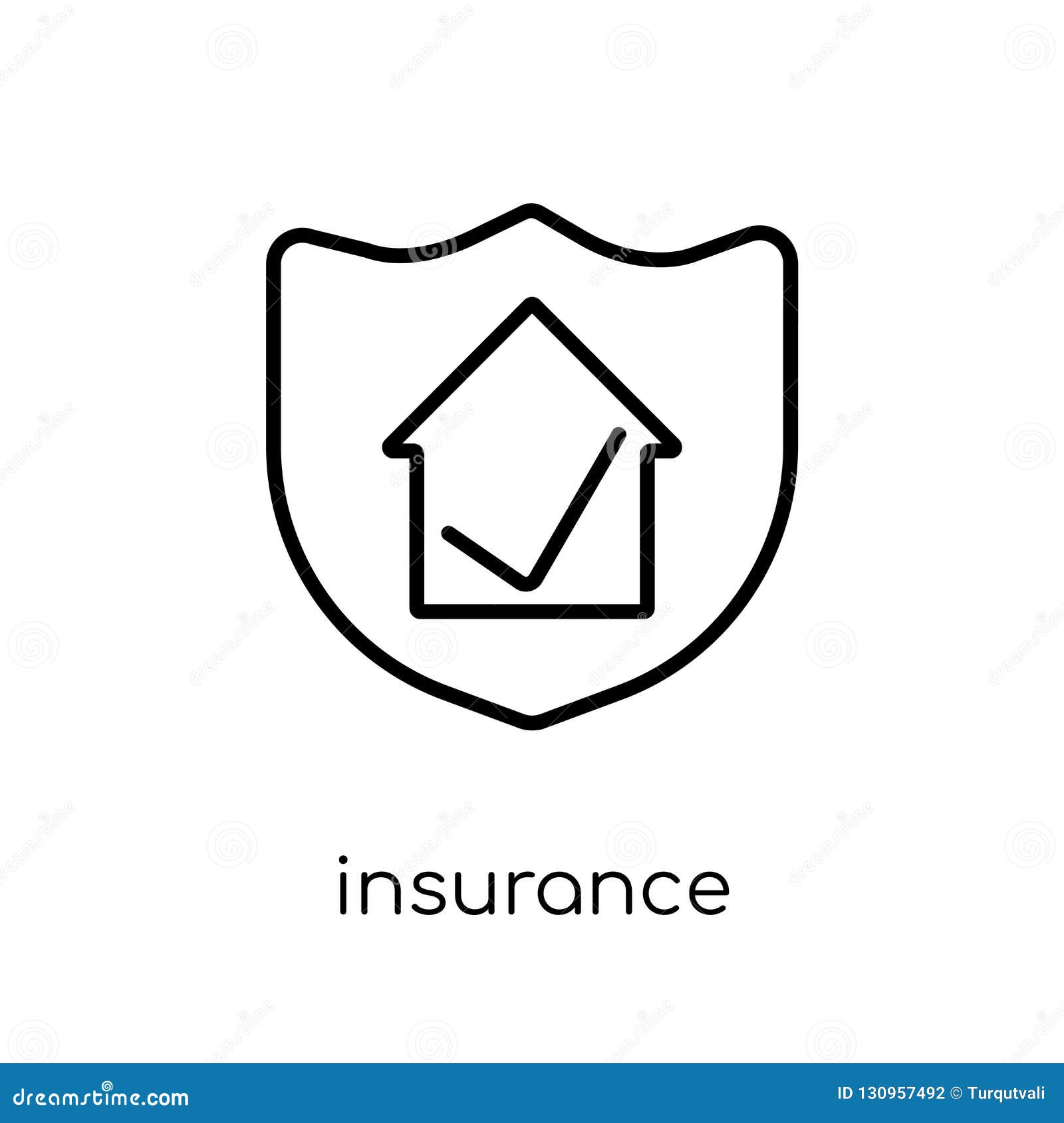 Insurance Icon from Collection. Stock Vector - Illustration of home ...