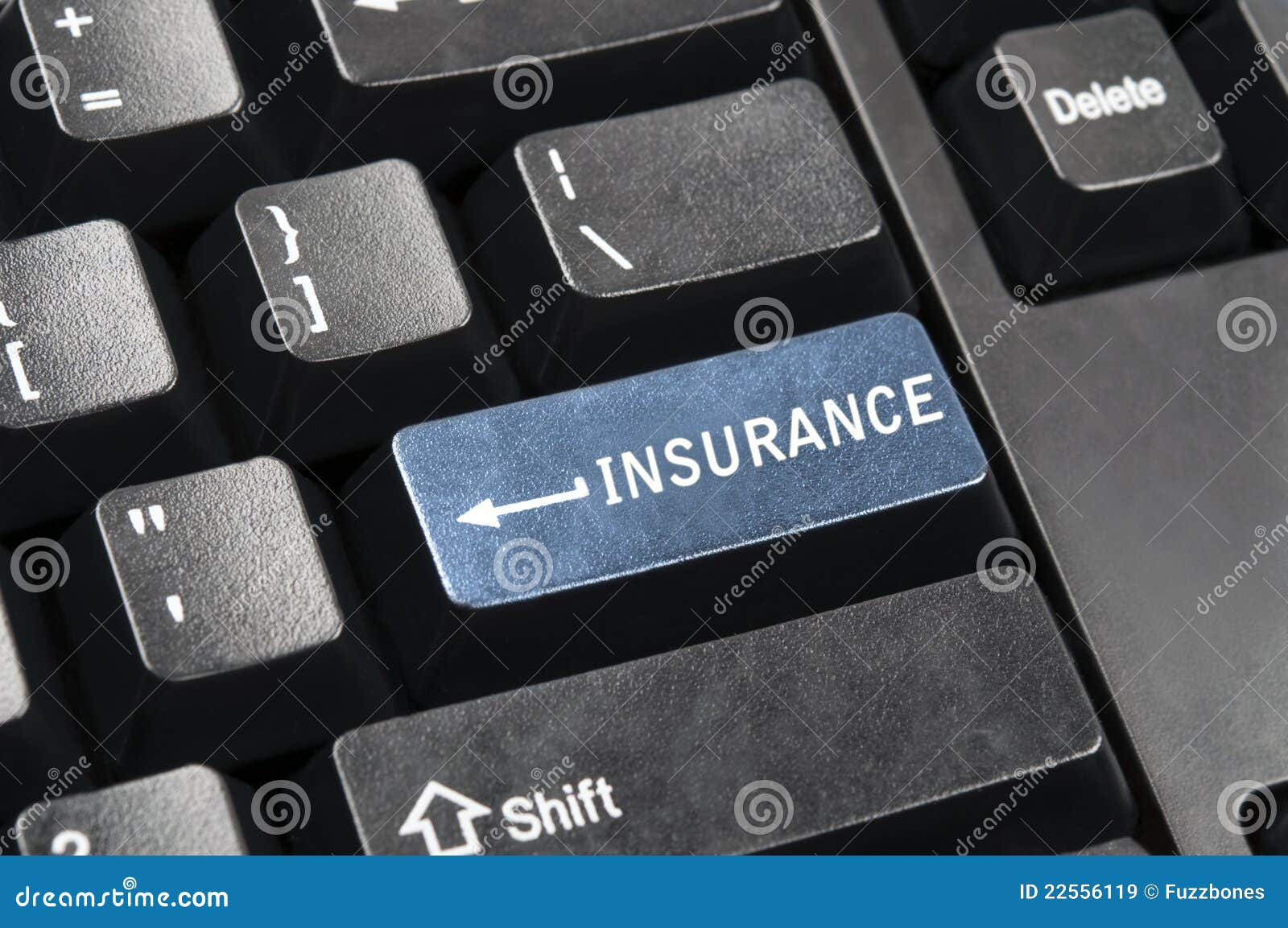 Insurance key stock image. Image of enter, financial - 22556119