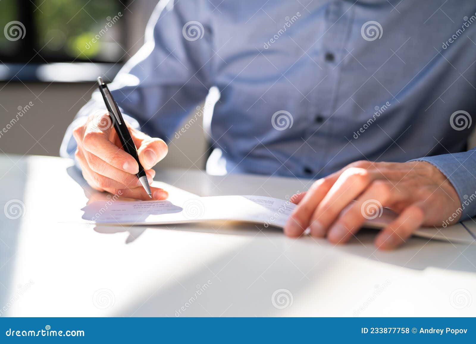 Writing A Cheque Royalty-Free Stock Image | CartoonDealer.com #26598100