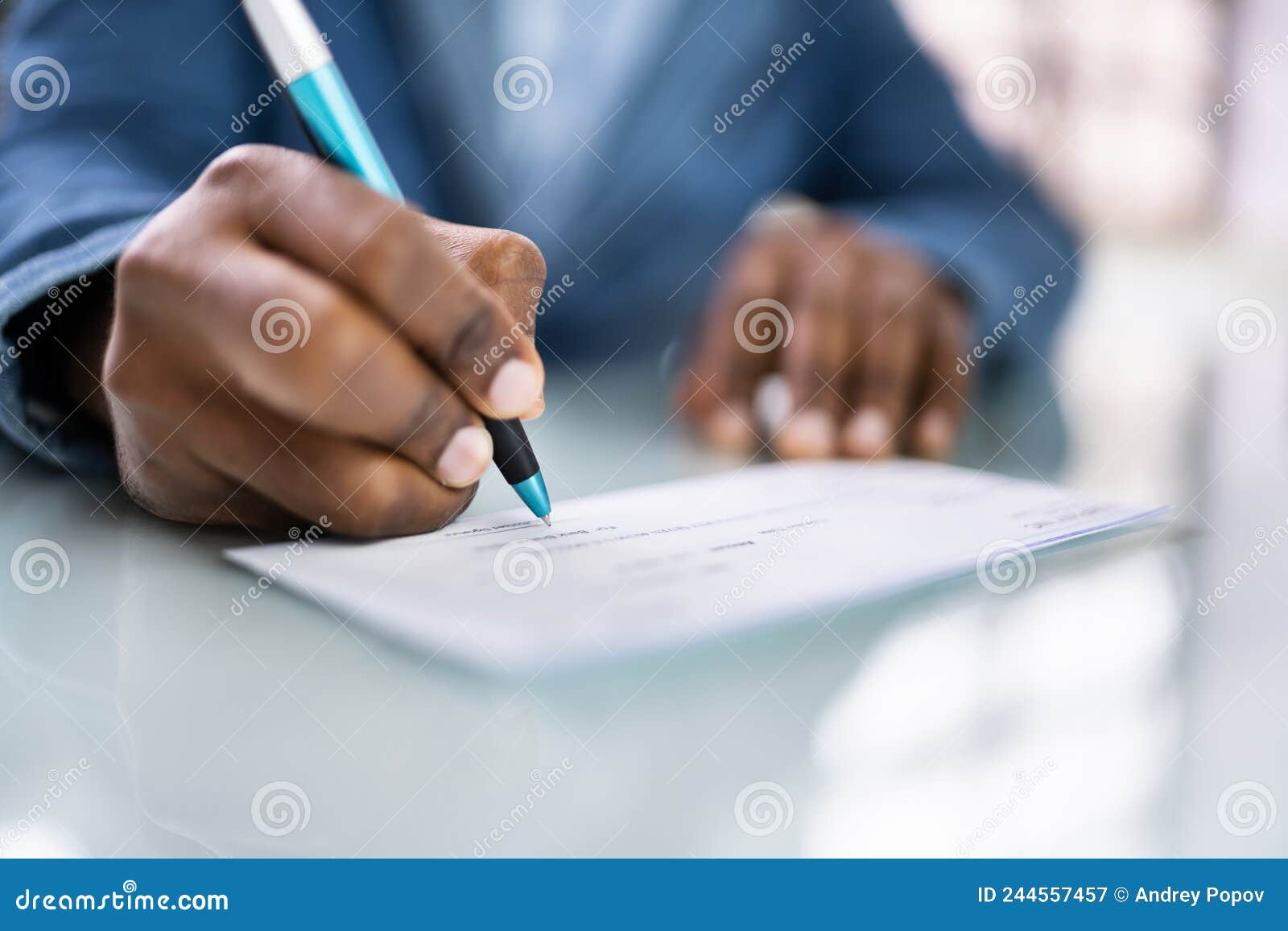 Writing A Cheque Royalty-Free Stock Image | CartoonDealer.com #26598100