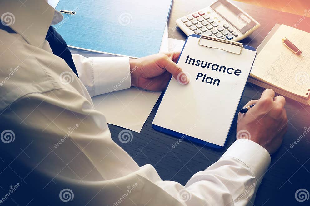 Insurance plan. stock photo. Image of assurance, claim - 95621514