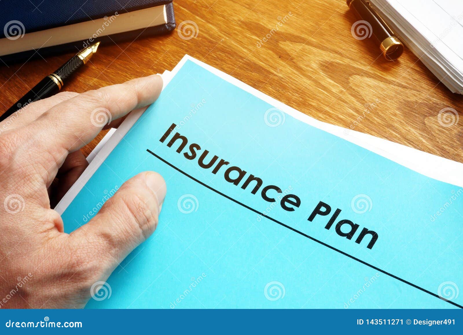 Insurance Plan Policy Papers on Desk. Stock Image - Image of disease ...