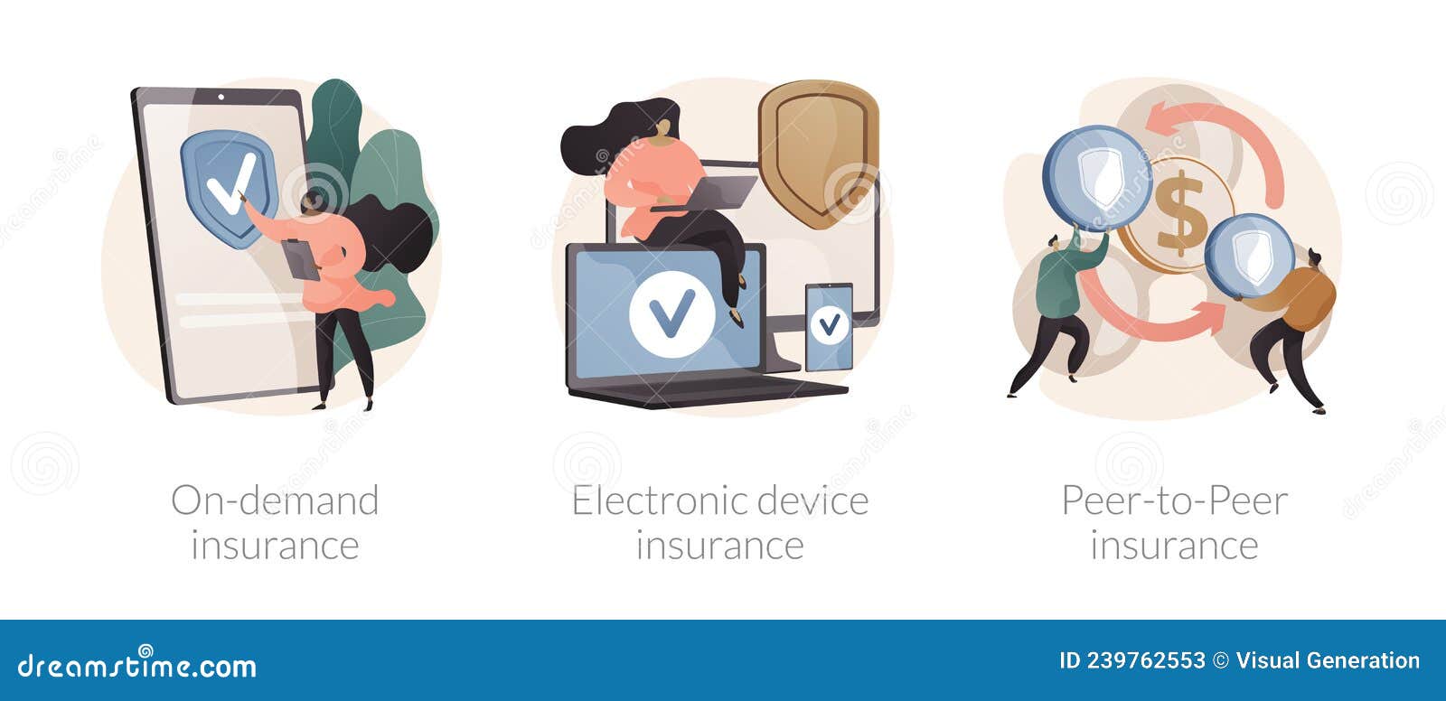 Insurance Policy Abstract Concept Vector Illustrations. Stock Vector ...