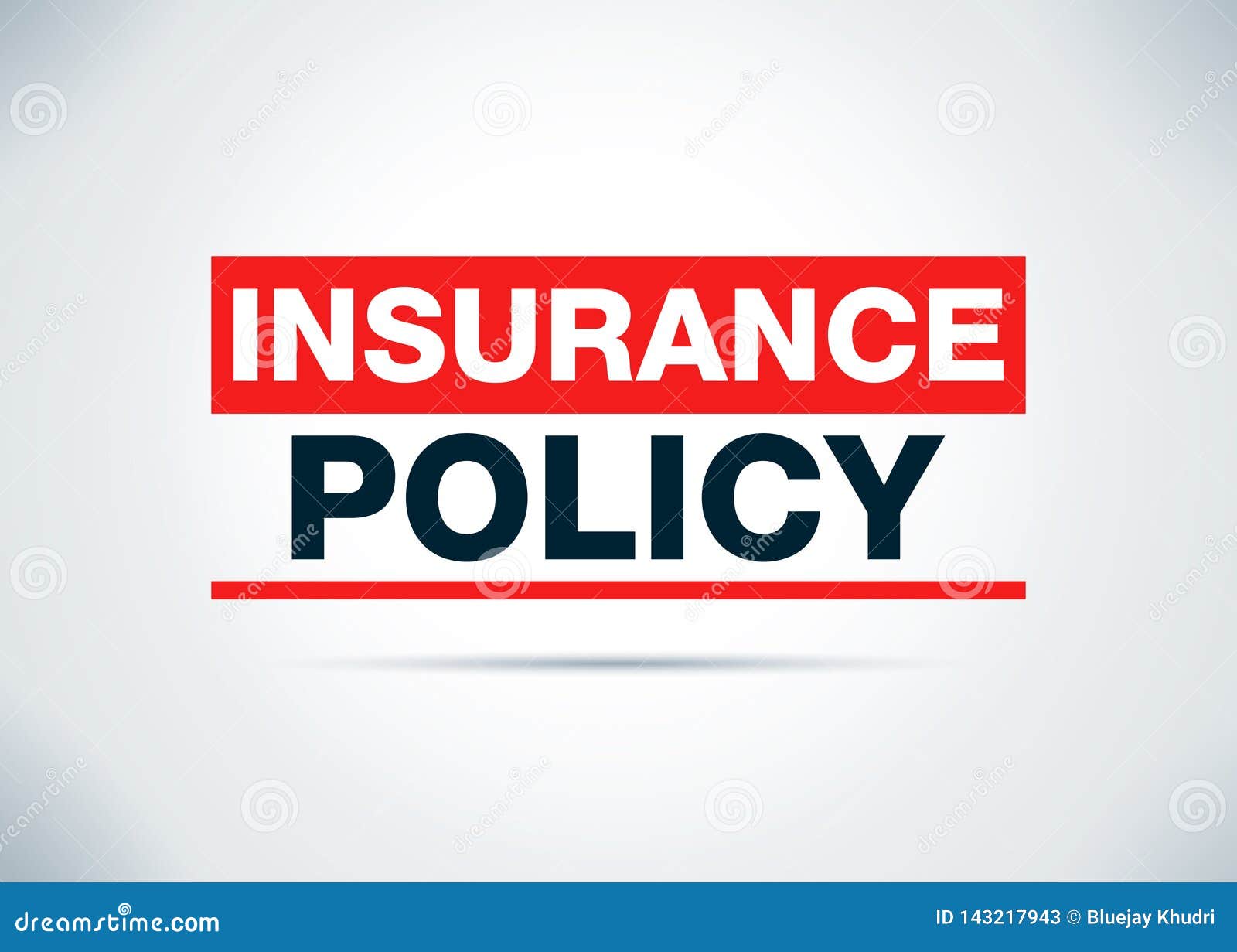 Insurance Policy Abstract Flat Background Design Illustration Stock ...