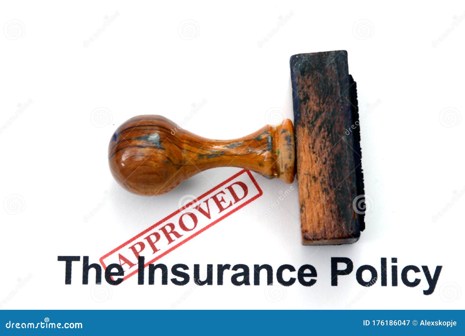 Insurance Policy - Approved Stock Image - Image of risk, health: 176186047