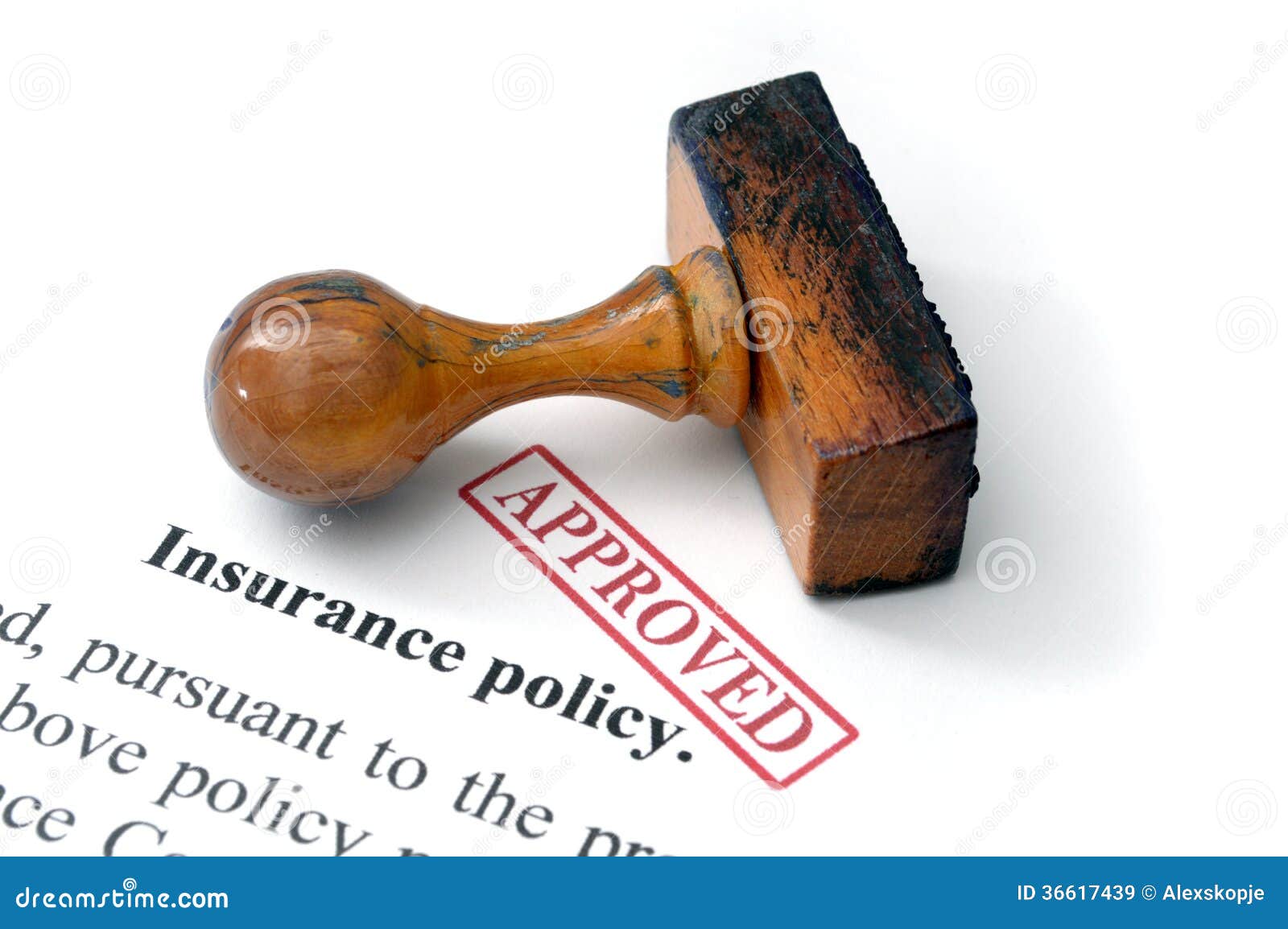 Insurance Policy - Approved Stock Image - Image of agent, life: 36617439