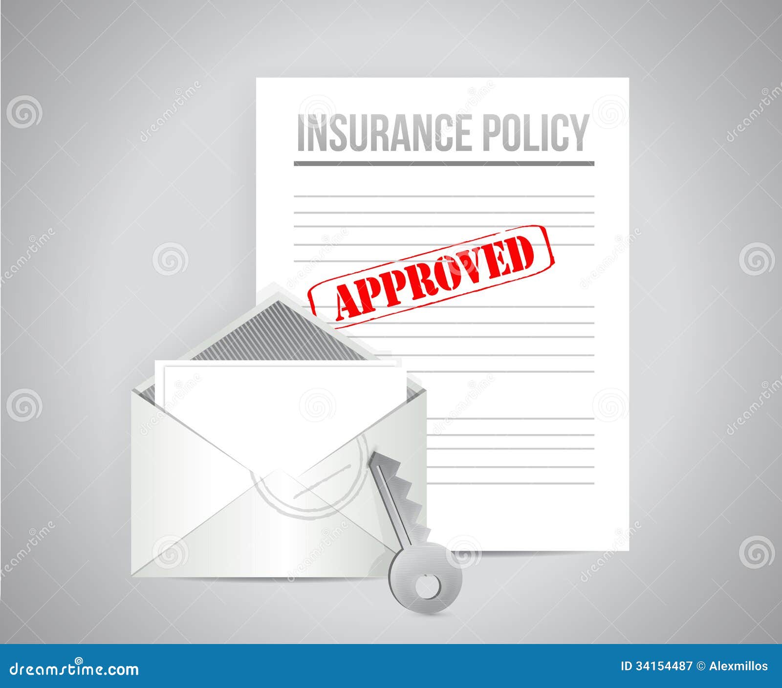 Insurance Policy Approved Stock Illustrations – 242 Insurance Policy ...