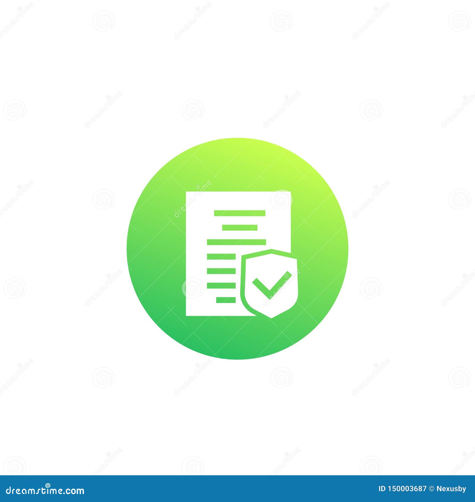 Insurance Policy, Coverage Icon Stock Vector - Illustration of risk ...