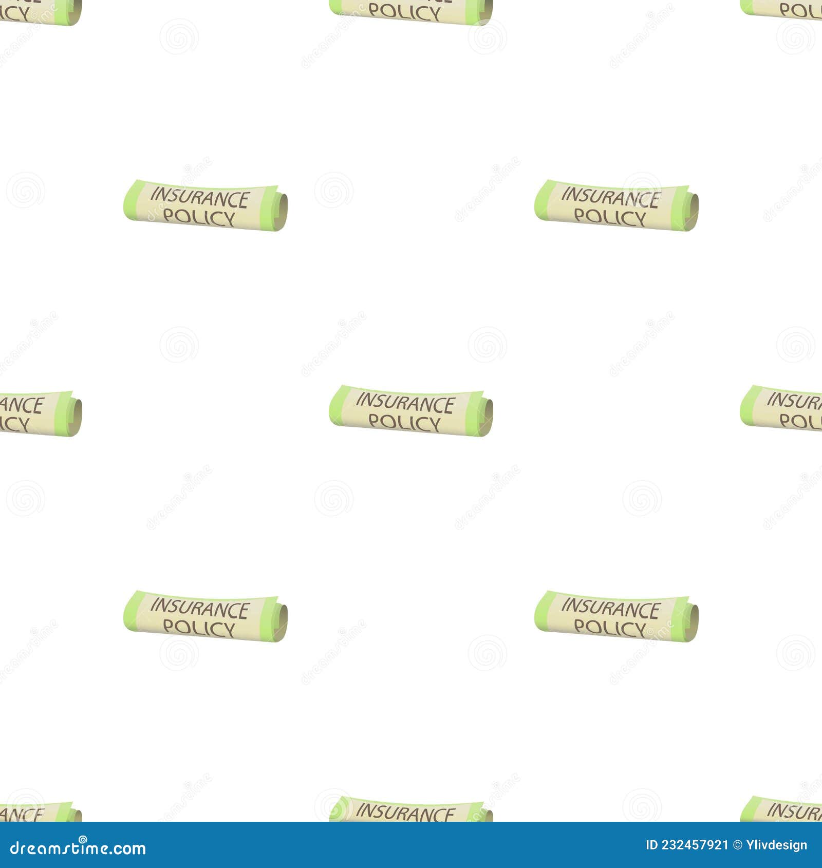 Insurance Policy Pattern Seamless Vector Stock Vector - Illustration of ...