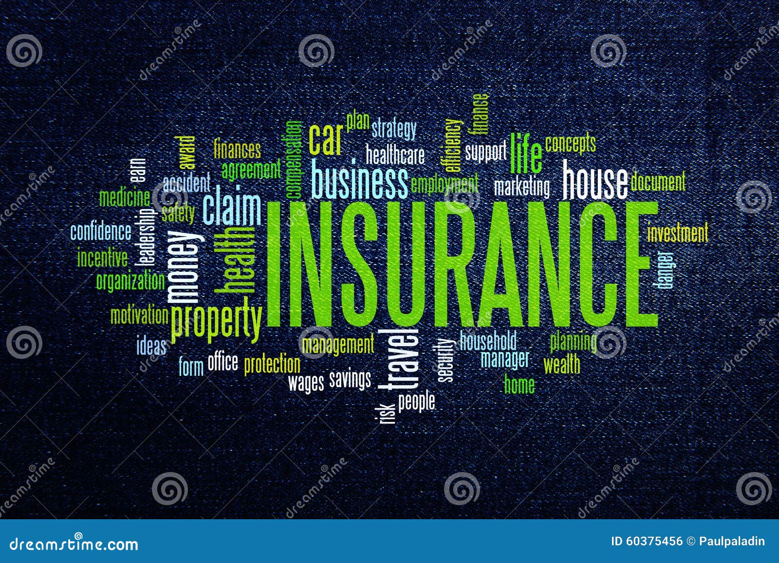 Insurance Protection Concept Word Cloud Stock Illustration ...