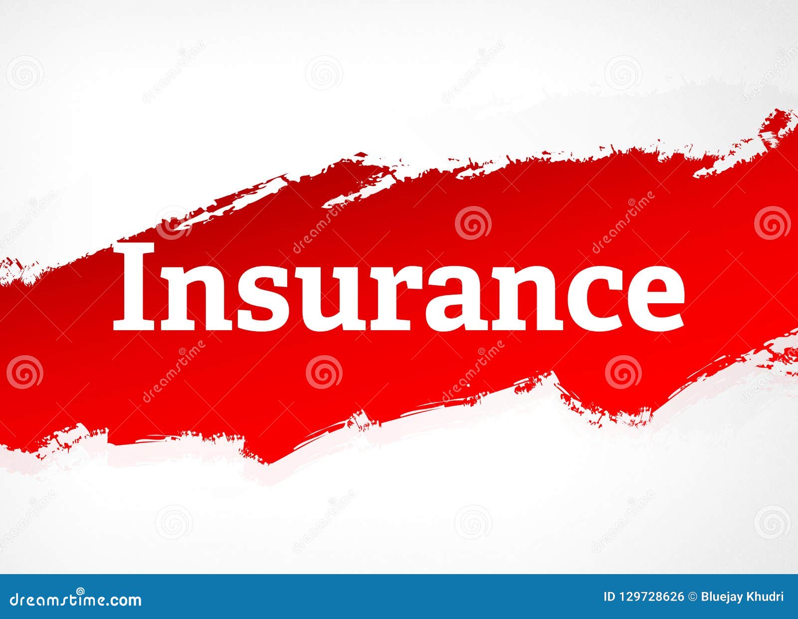 Insurance Red Brush Abstract Background Illustration Stock Illustration ...