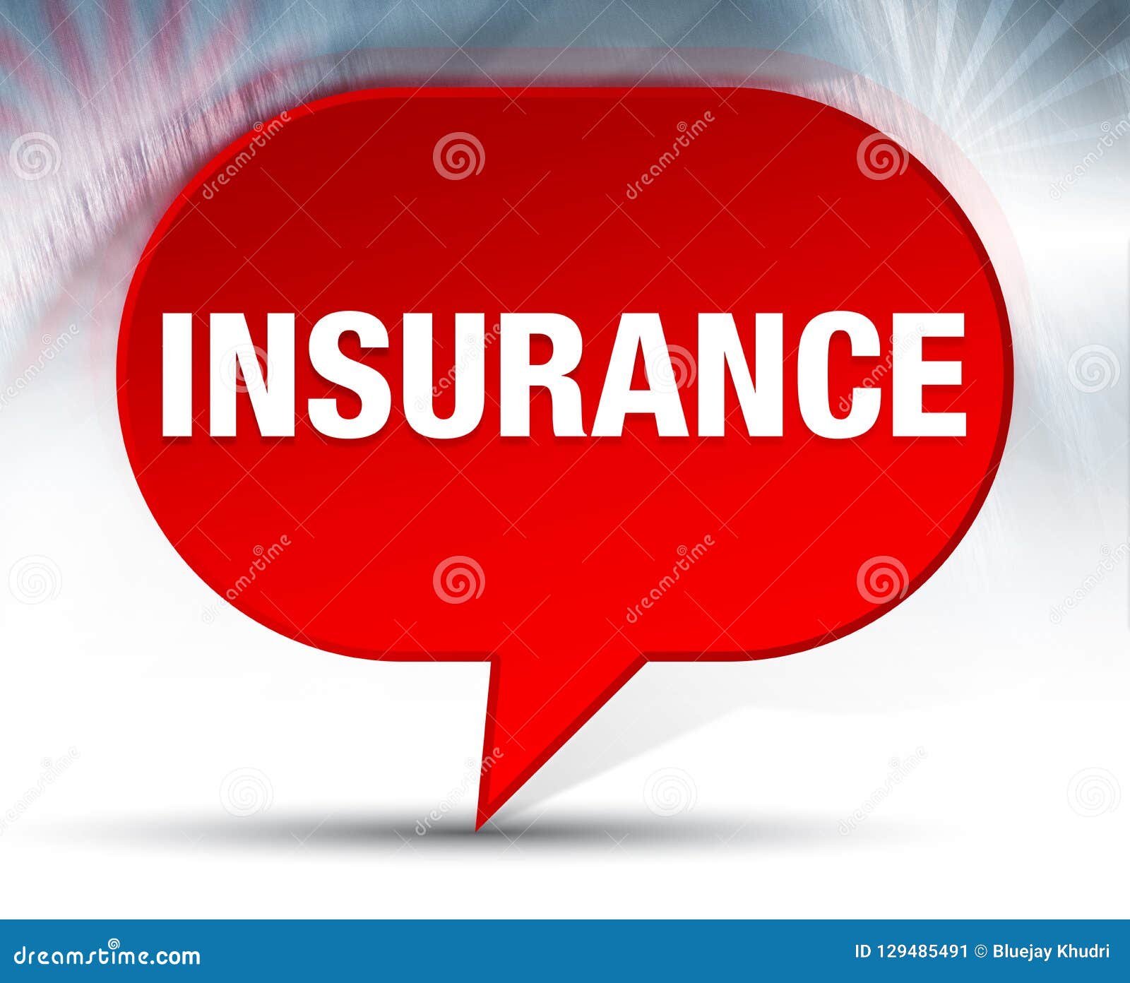 Insurance Red Bubble Background Stock Illustration - Illustration of ...