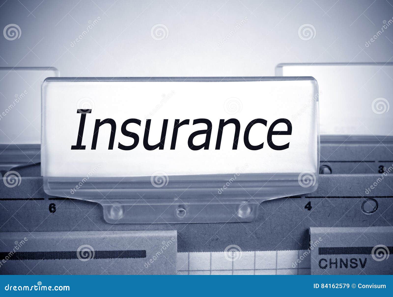 Insurance Register Folder Index Stock Image - Image of label, loss ...
