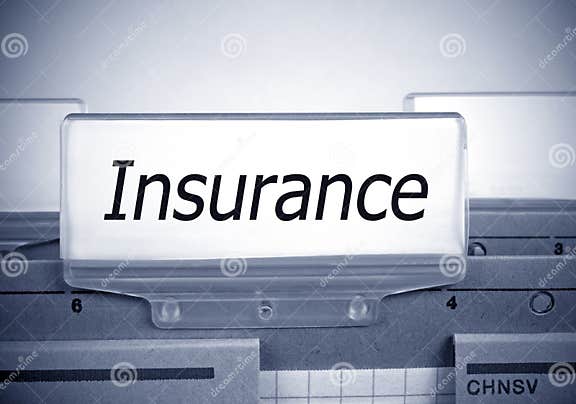 Insurance Register Folder Index Stock Image - Image of label, loss ...