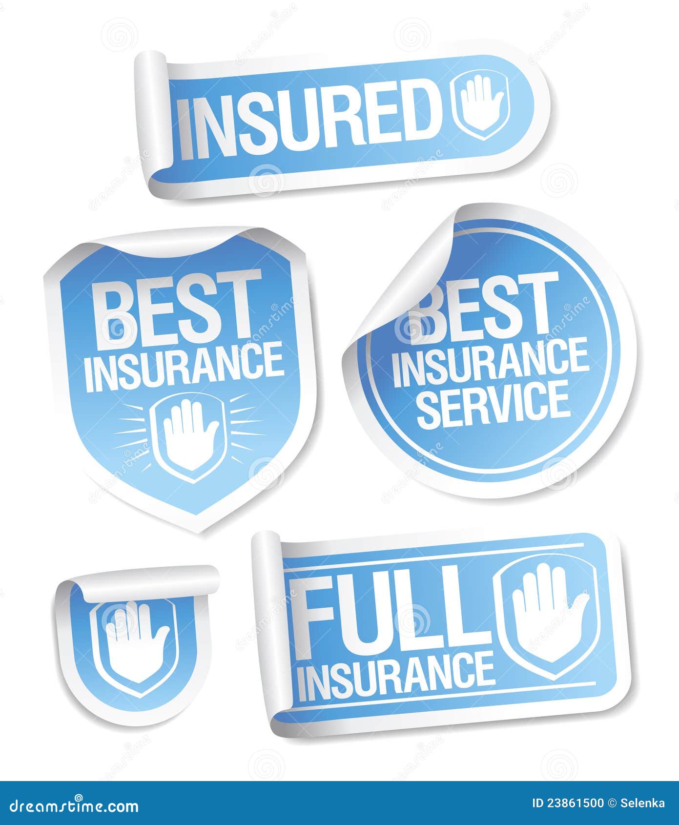 Set Of Stickers Insurance Claim Denied Theme. Car Accident. Characters ...