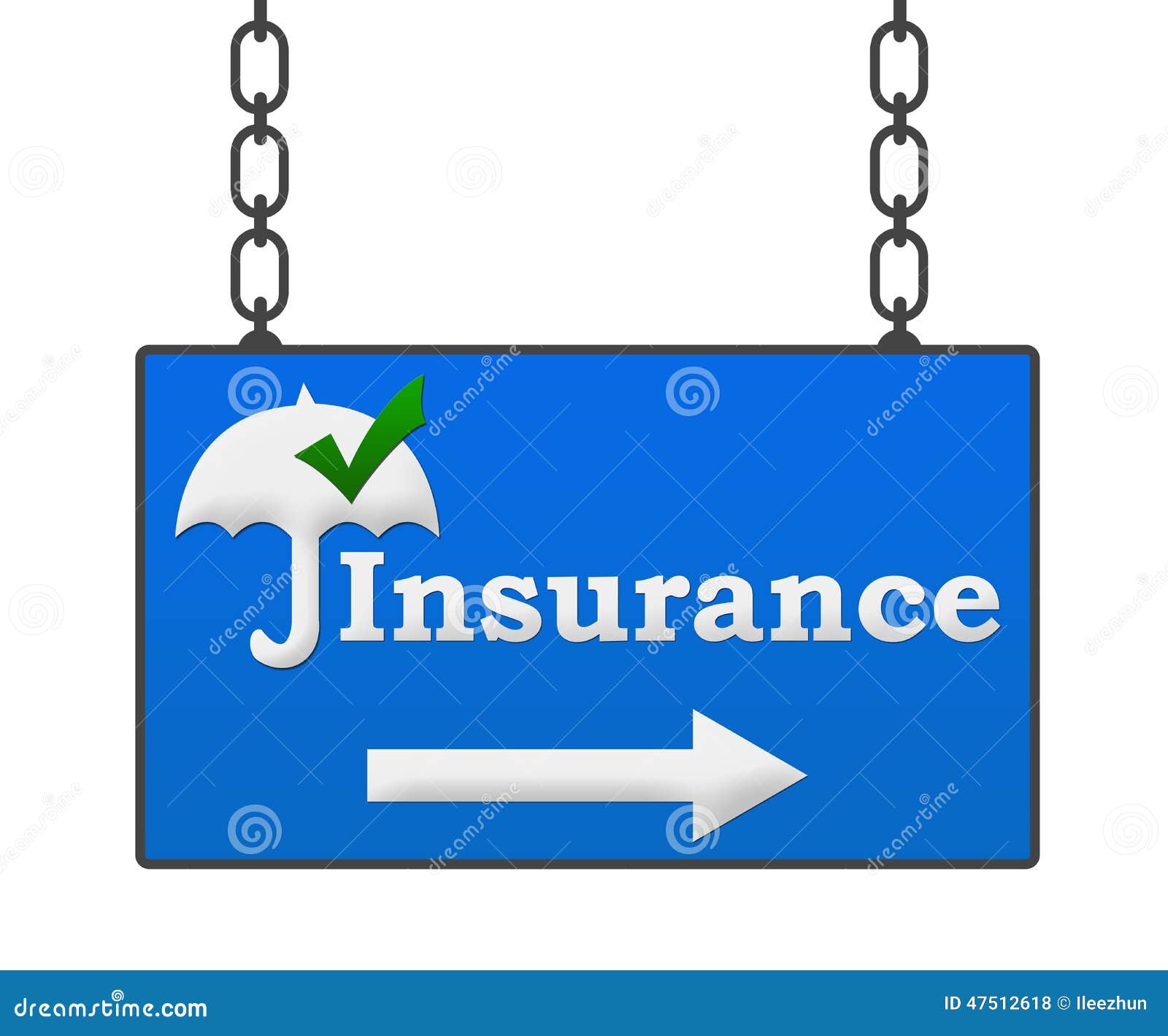 Insurance Signboard stock illustration. Illustration of filing - 47512618