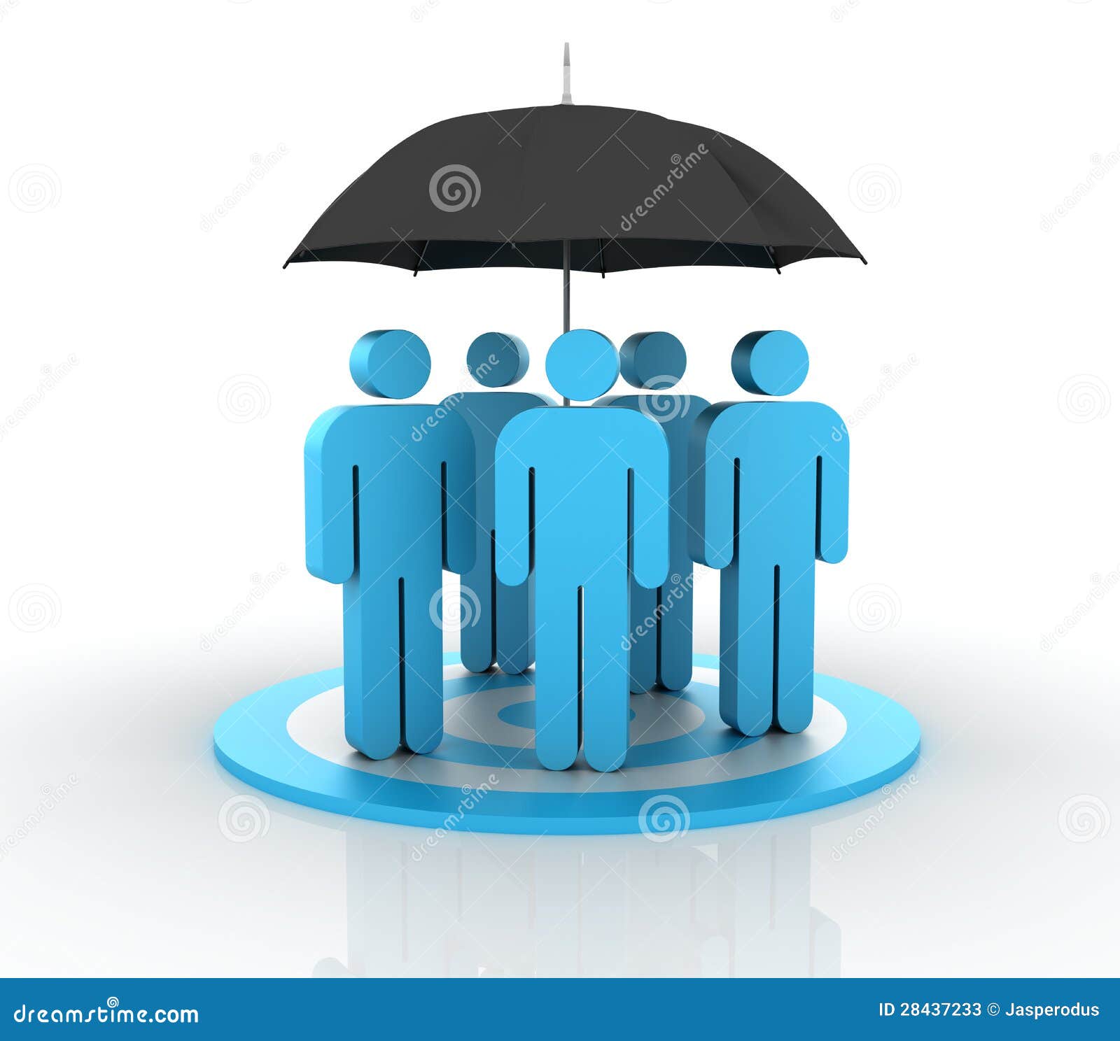 Insurance Teamwork stock illustration. Illustration of insurance - 28437233