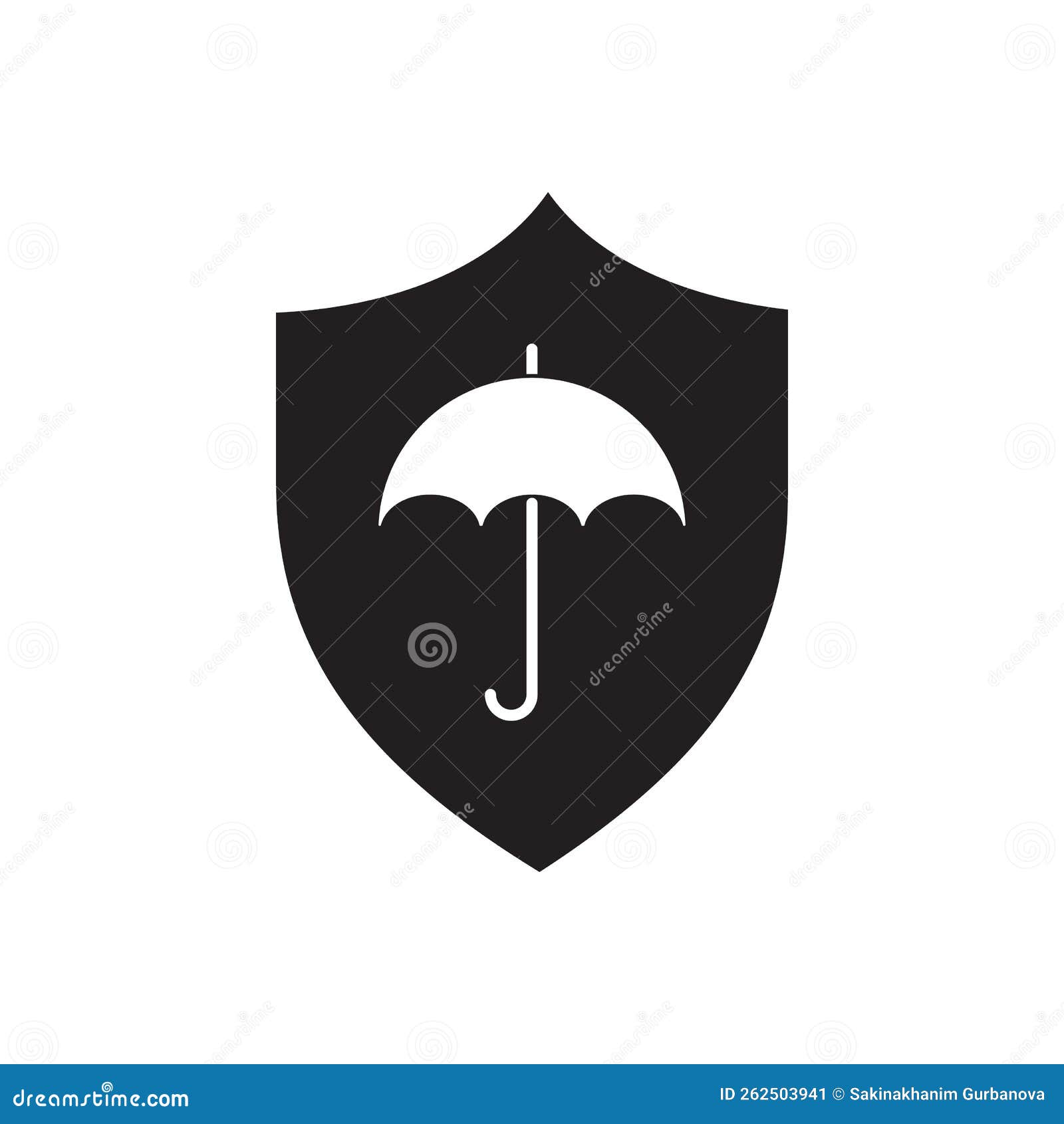 Insurance umbrella icon stock illustration. Illustration of insurance ...