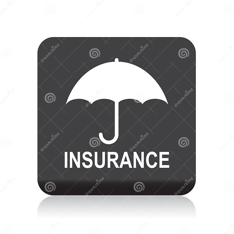Insurance button stock illustration. Illustration of buttons - 124672587