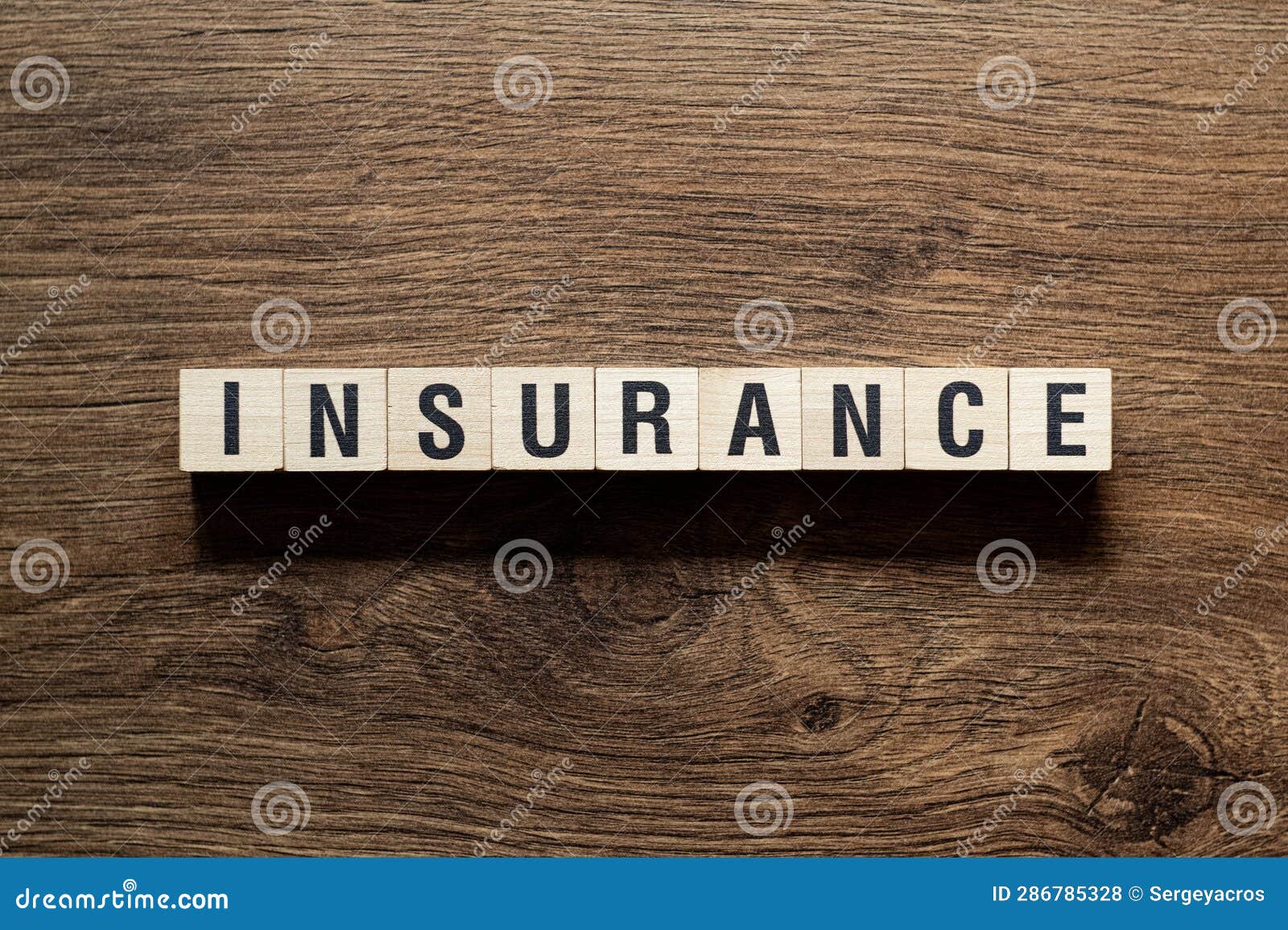 Insurance - Word Concept on Building Blocks, Text Stock Photo - Image ...