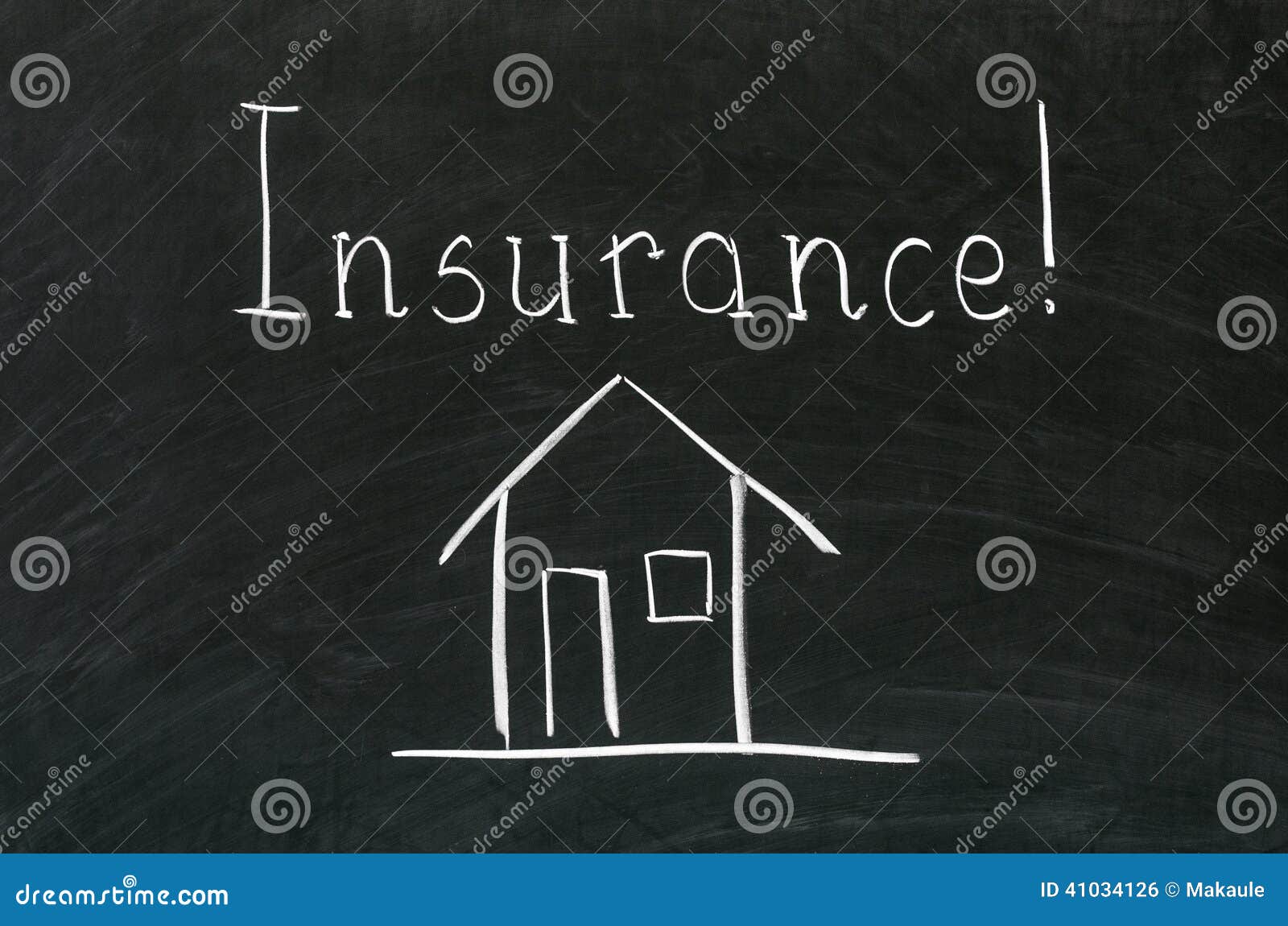 Insurance stock illustration. Illustration of blackboard - 41034126