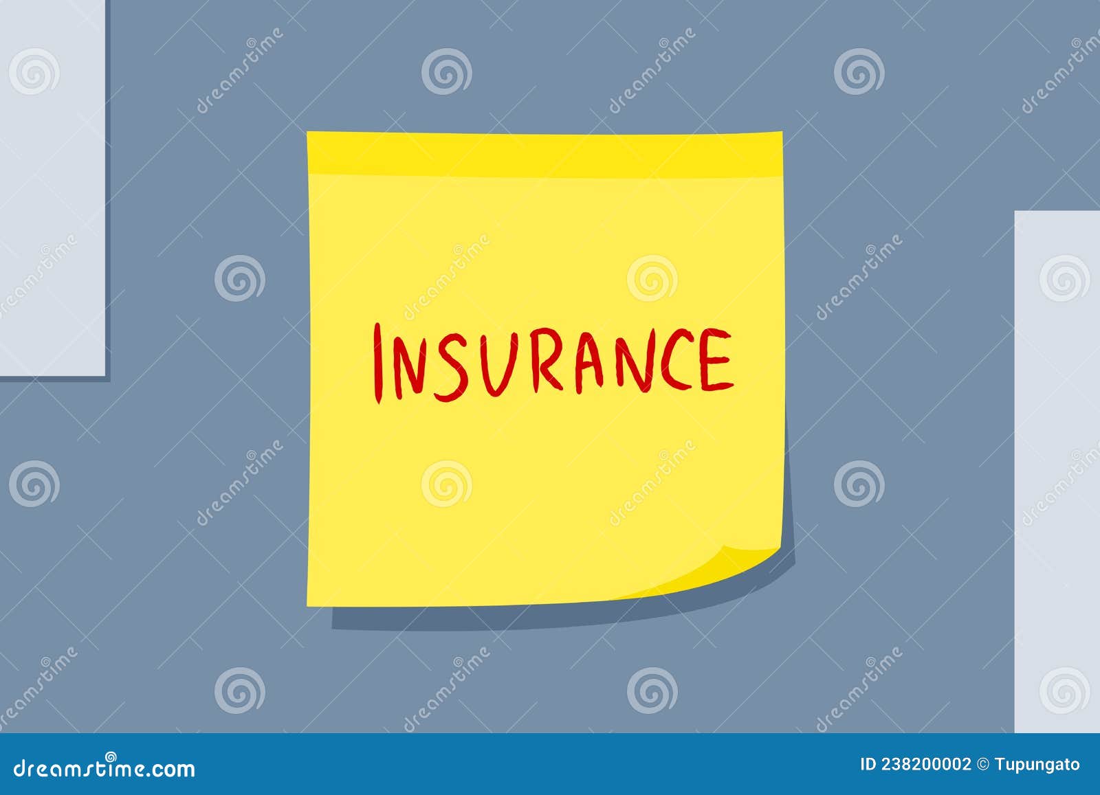 Insurance word sign stock vector. Illustration of vector - 238200002