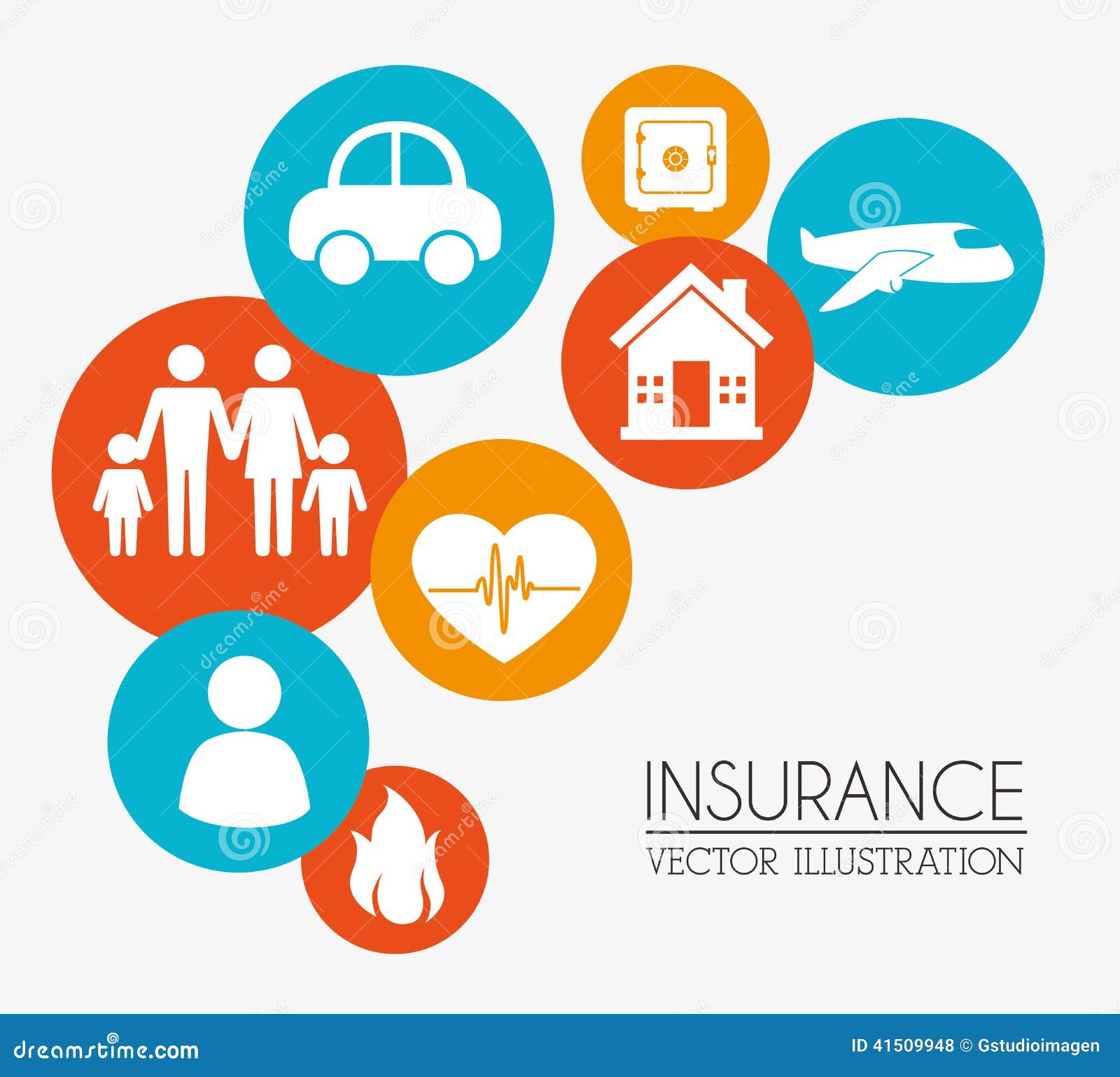 Insurances design stock vector. Illustration of deposit - 41509948