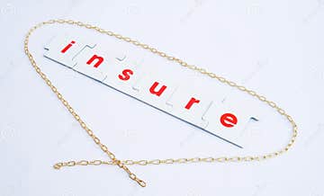 Insure; logo ? stock image. Image of fire, crime, damage - 12026471