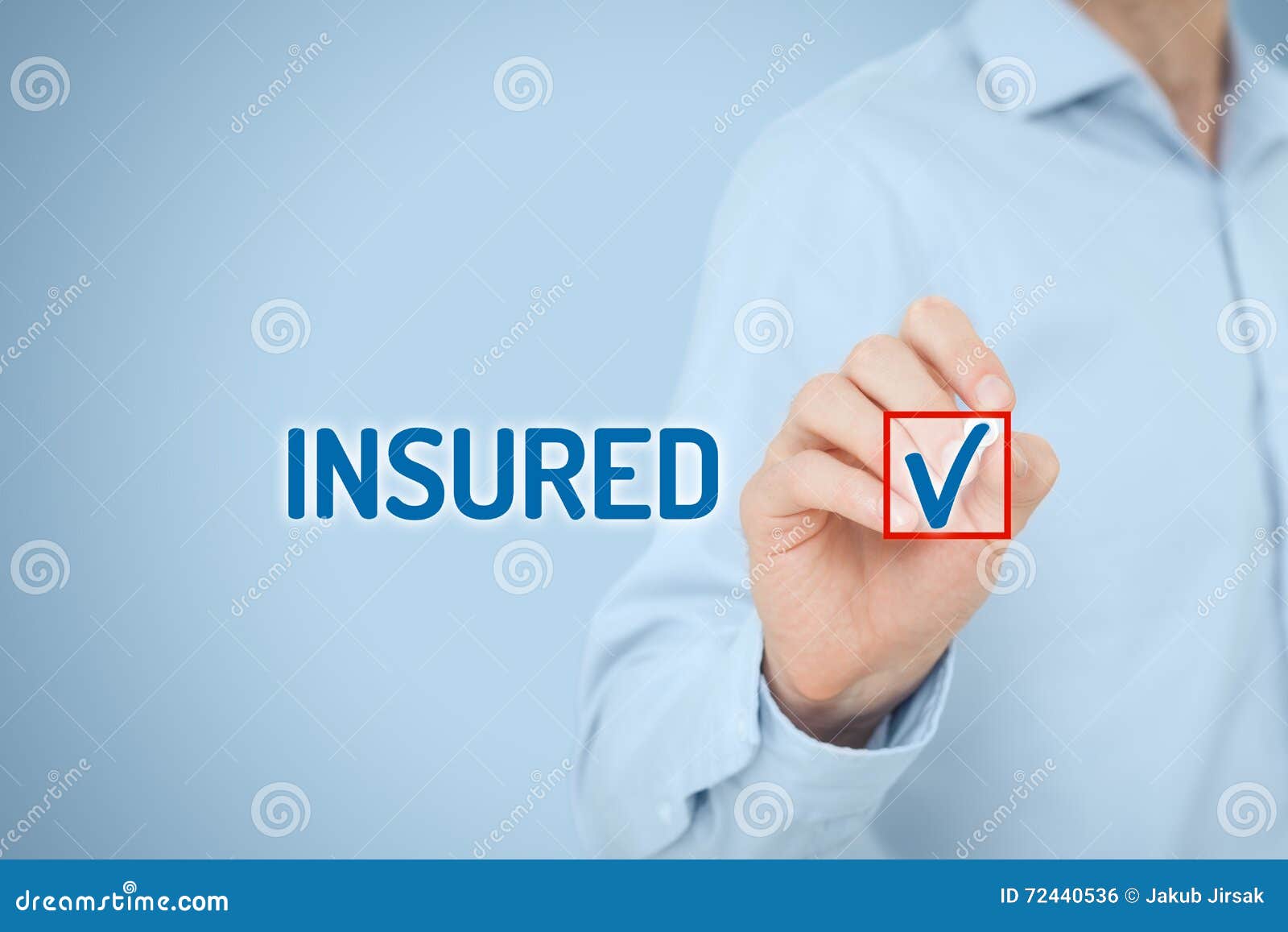 Insured stock photo. Image of check, secure, checkbox - 72440536