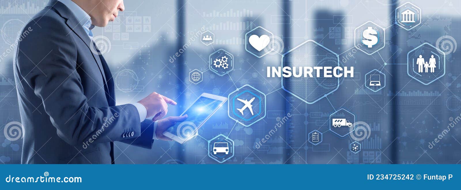 Insurtech Button on Virtual Screen. New 2021 Year Stock Photo - Image ...