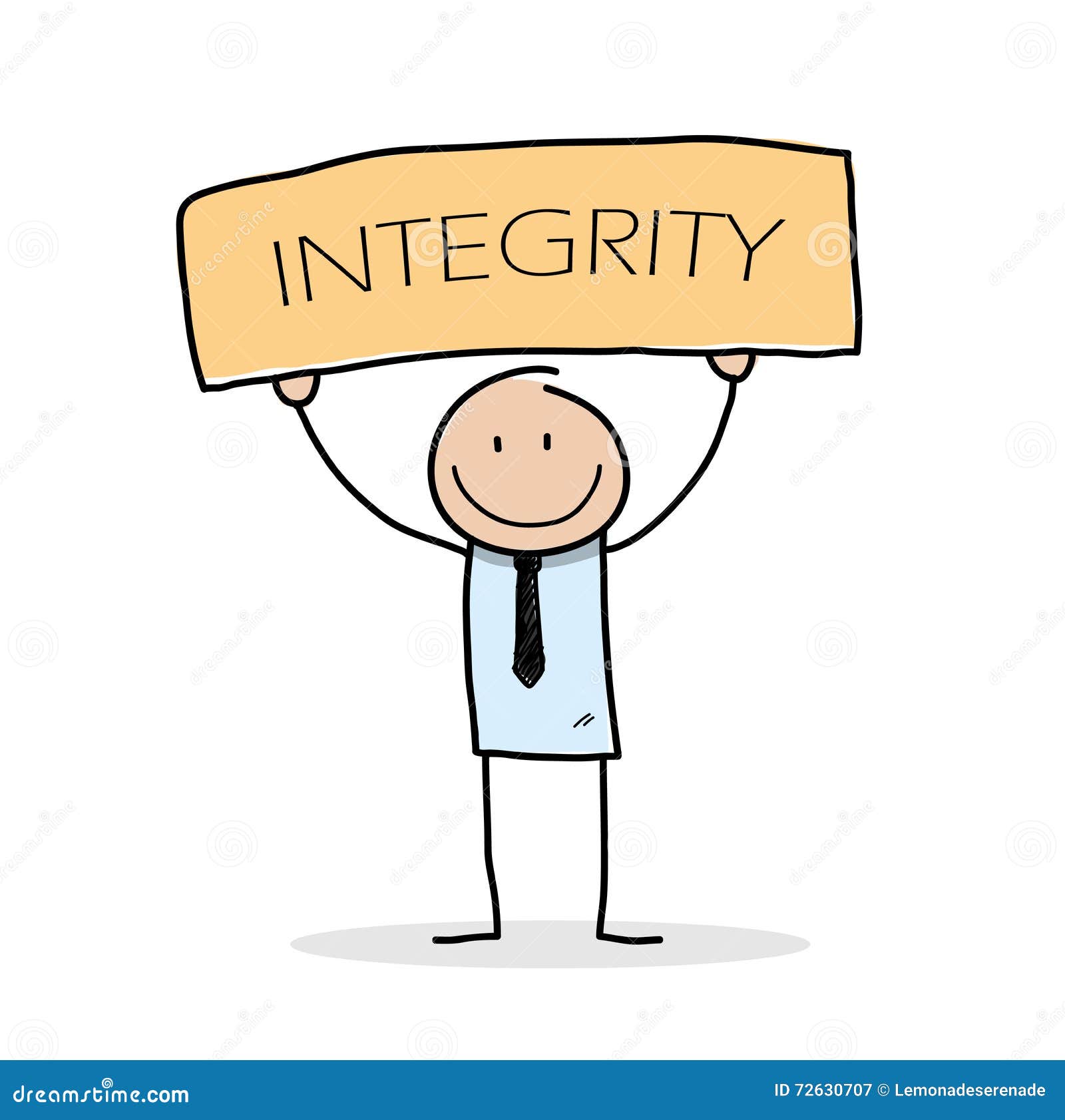 Intégrité illustration de vecteur. Illustration du motivation - 72630707
