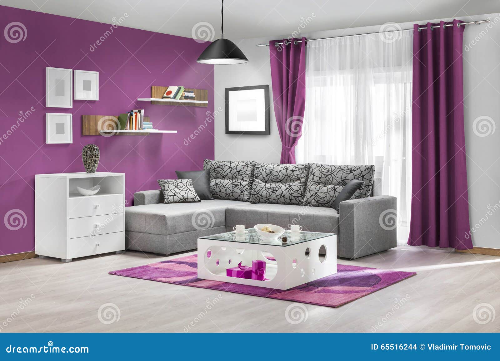 Intérieur D'un Salon Moderne En Couleurs Photo stock - Image du cher ...