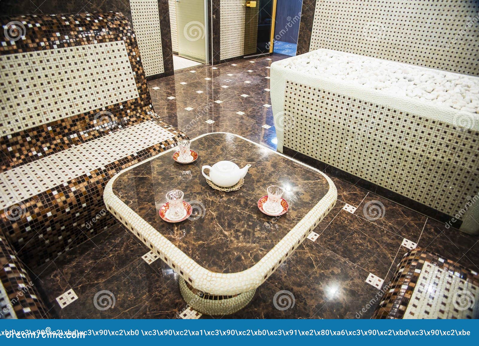 Interieur De Sauna Turc Hammam Turc Classique Image Stock Image