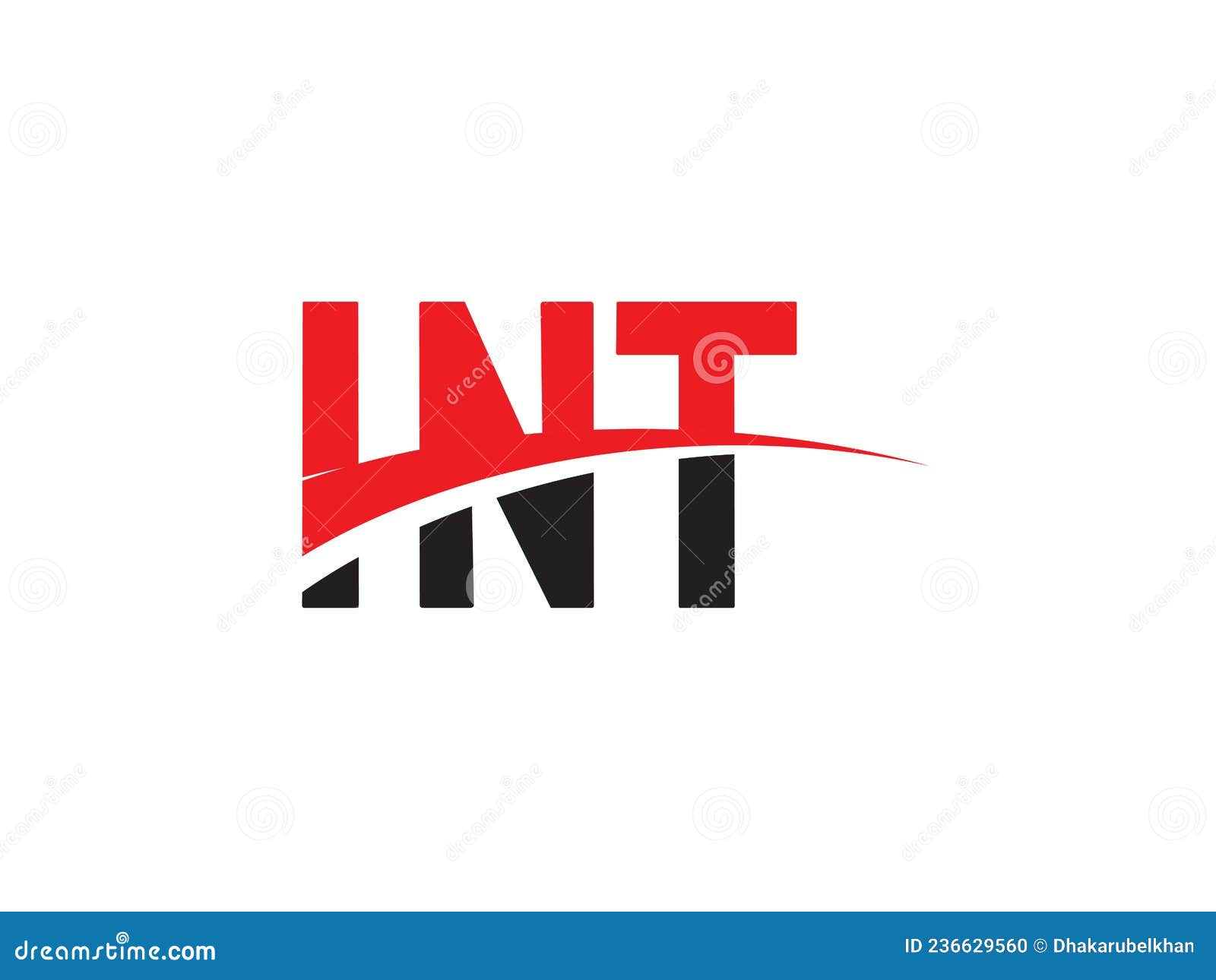INT Letter Initial Logo Design Vector Illustration Stock Vector ...