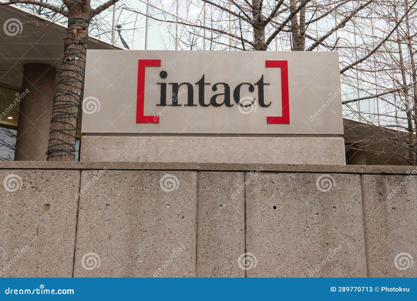Intact Company Sign in Toronto Editorial Stock Photo - Image of ...